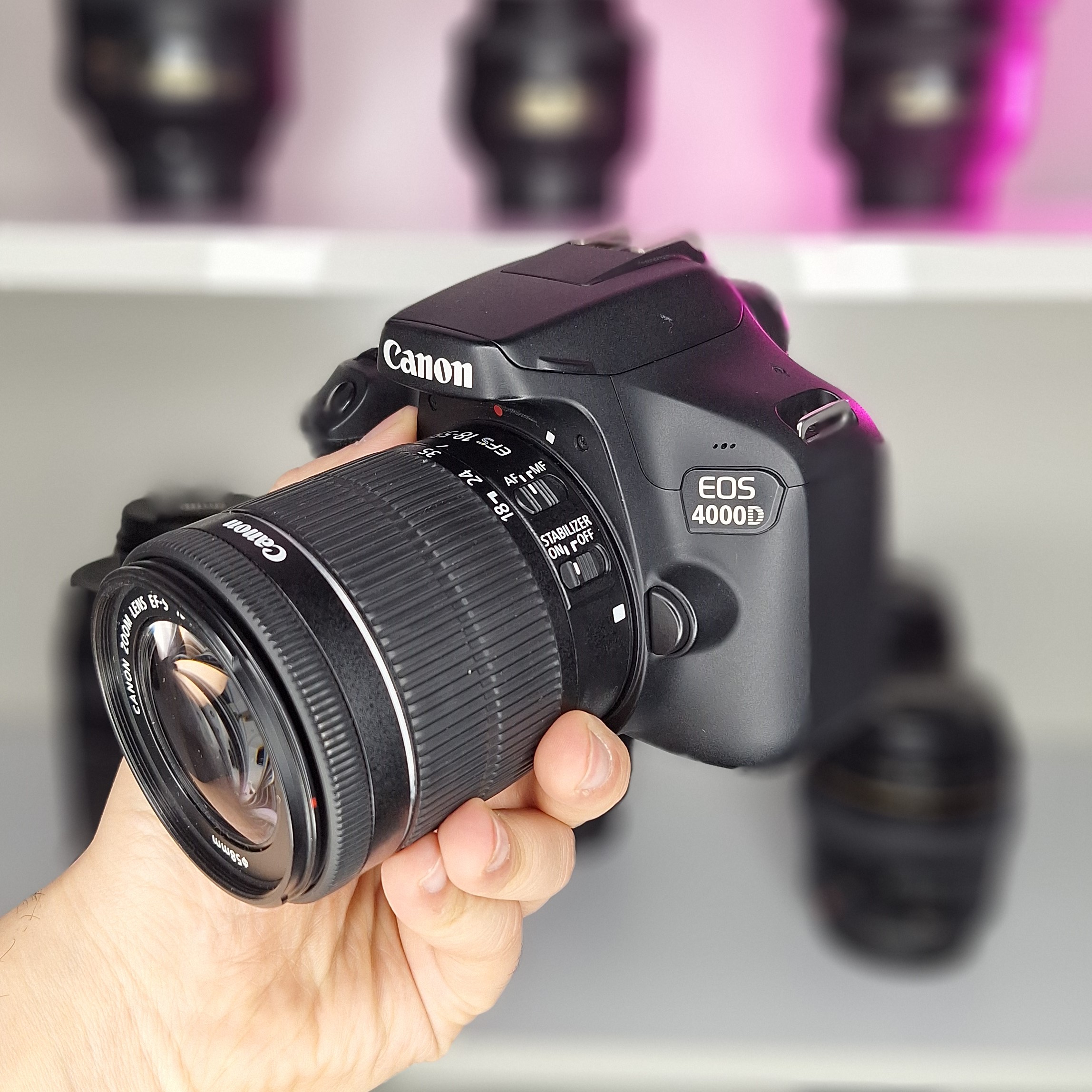 دوربین Canon 4000D دست دوم همراه لنز 55-18 میلی متر | سرزمین دوربین